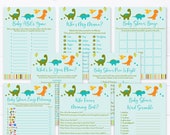 Dinosaur Baby Shower Games Package Games Bundle Baby - Etsy