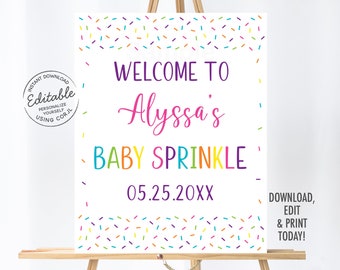 Baby Sprinkle Welcome Sign | Etsy