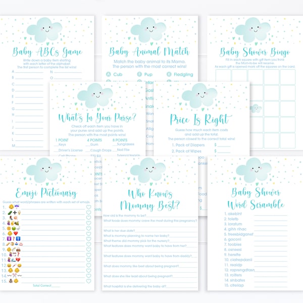 Cloud Baby Shower - Etsy