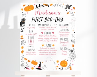 Little Boo the Spooky ONE First Birthday Highchair Banner - Etsy