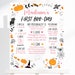 Editable Halloween First Birthday Milestone Sign First Boo-day Little ...