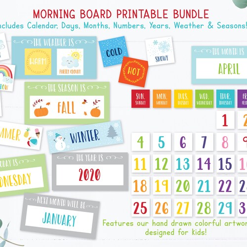 Circle Time Board Printable Files - Etsy