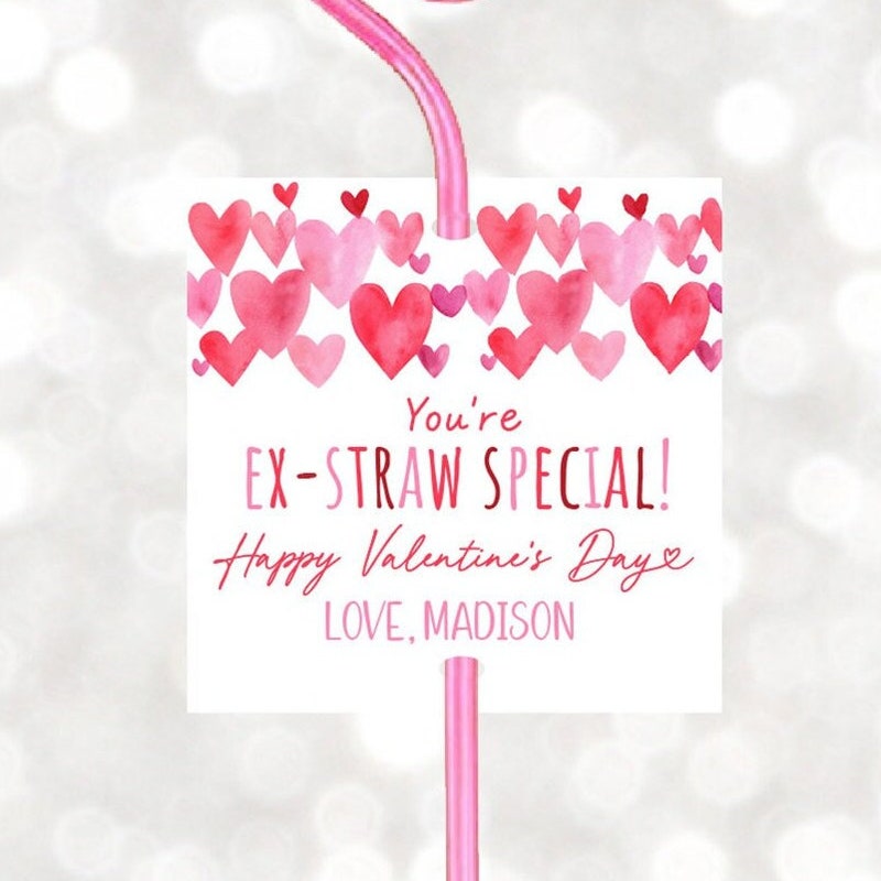 Valentines Day Straws - Etsy