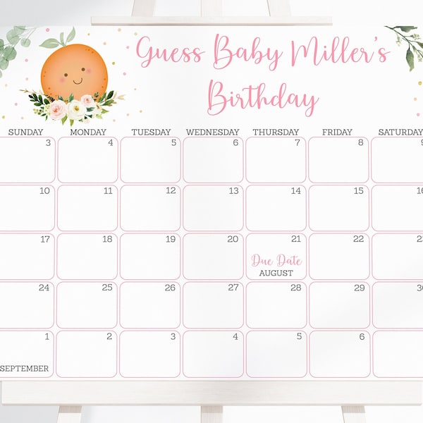 Clementine Calendar - Etsy