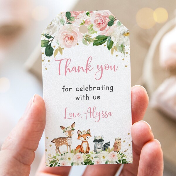 Woodland Tags - Etsy