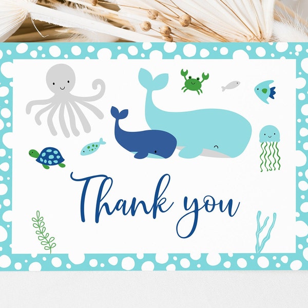 Whale Thank You - Etsy
