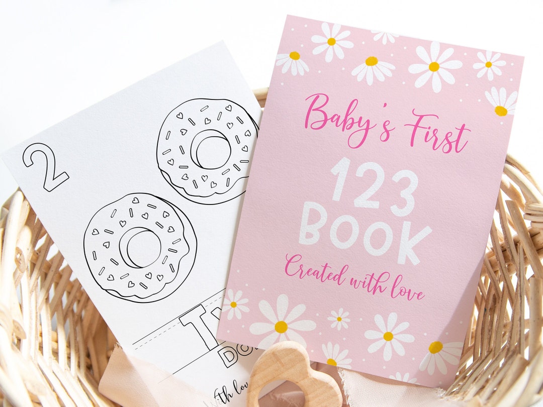 Baby's First 123 Book Baby Shower Coloring Pages Baby Shower Game Daisy ...