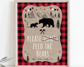 Don't Feed the Bears Sign - Etsy