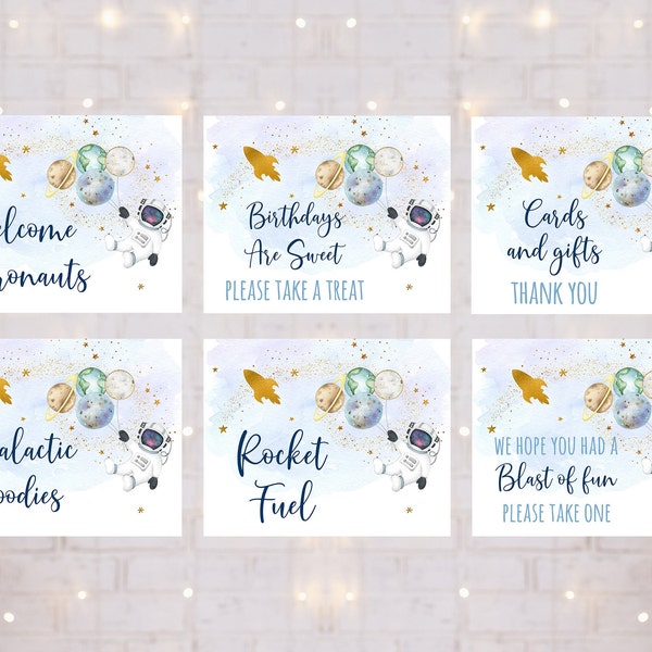 Galaxy Birthday Banner - Etsy