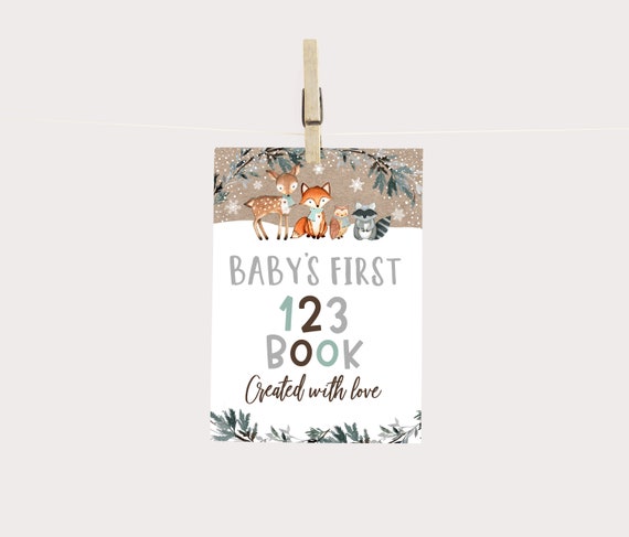 Paper & Party Supplies Baby's First 123 Book Baby Shower Coloring Pages ...