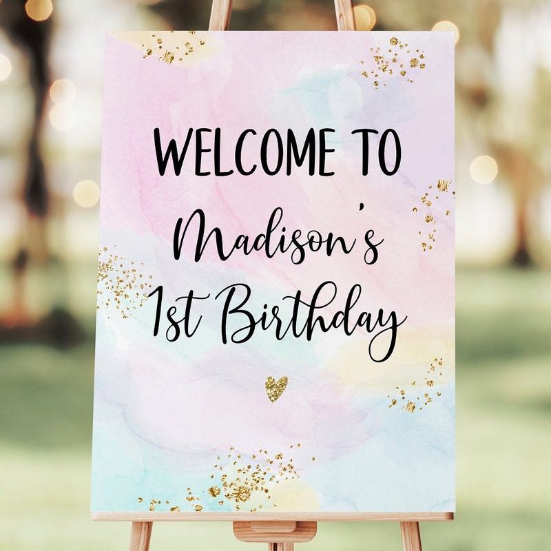 Pastel Rainbow Birthday - Etsy