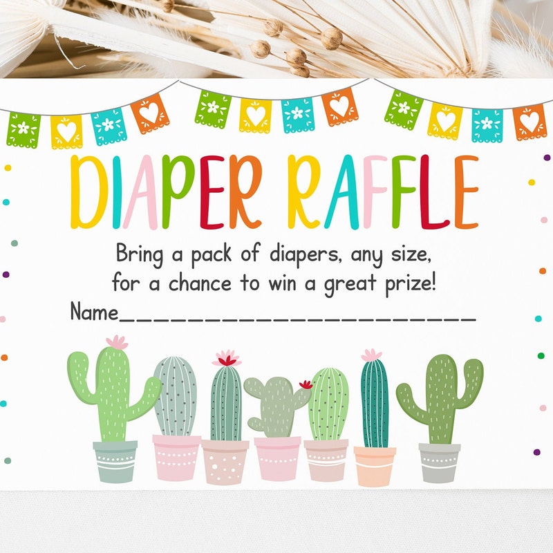 Fiesta Diaper Raffle - Etsy