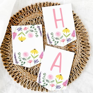 Editable Wildflower Birthday Banner Little Wildflower Birthday - Etsy