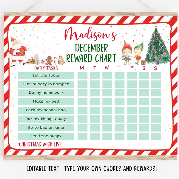 Reward Chart - Etsy