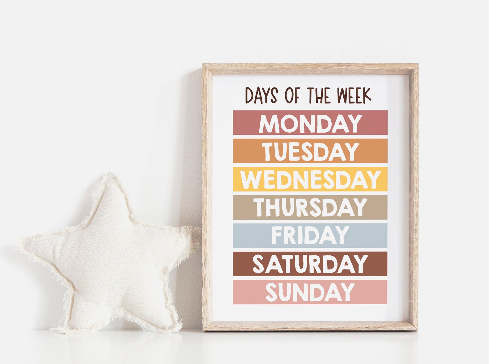 Set of 6 Rainbow Prints Neutral Rainbow Nursery Art Rainbow Wall Art ...