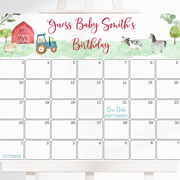 Farm Girl Calendar Etsy