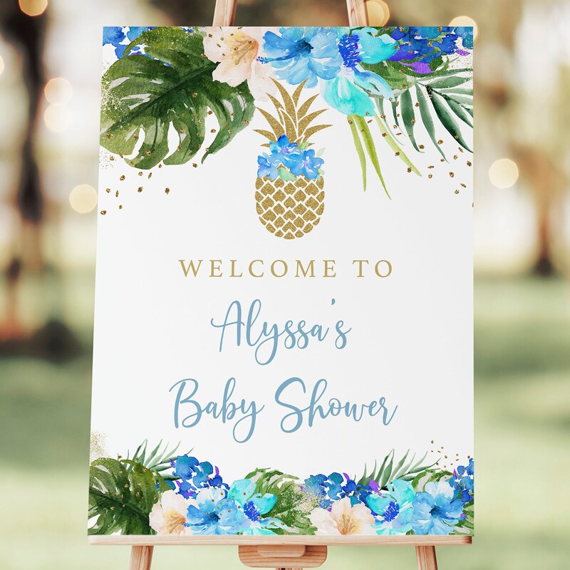 Blue Pineapple - Etsy