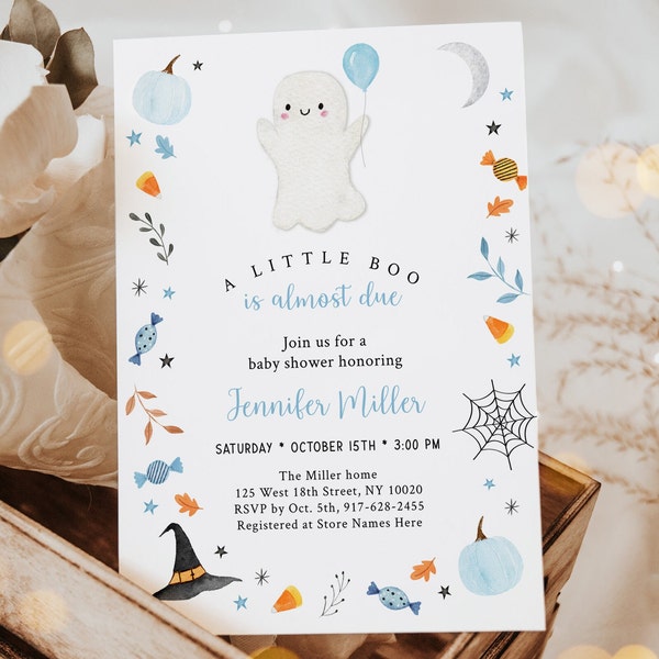 Boo Almost Due Invitations - Etsy