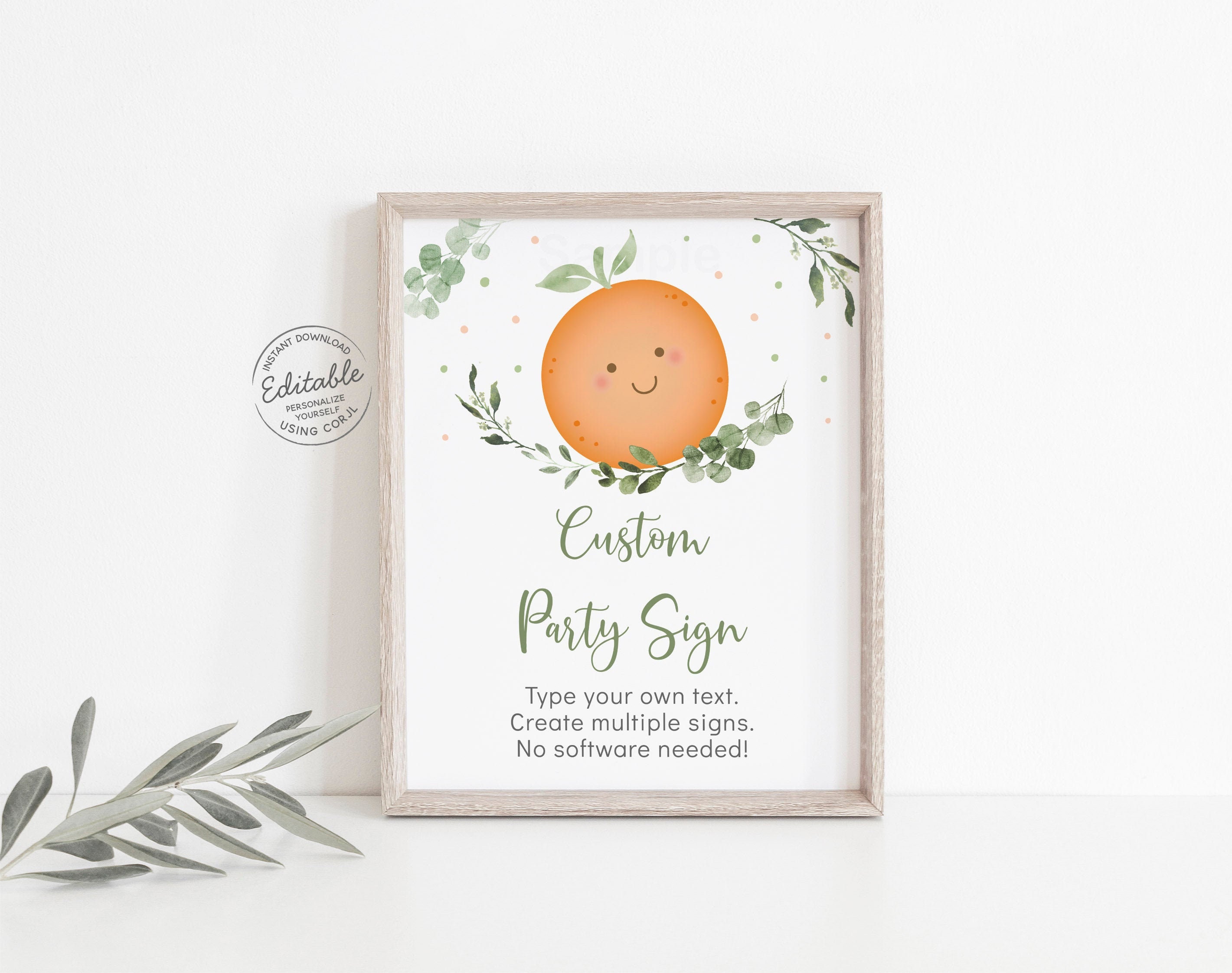 EDITABLE Little Cutie Baby Shower Sign Table Sign Little Cutie | Etsy