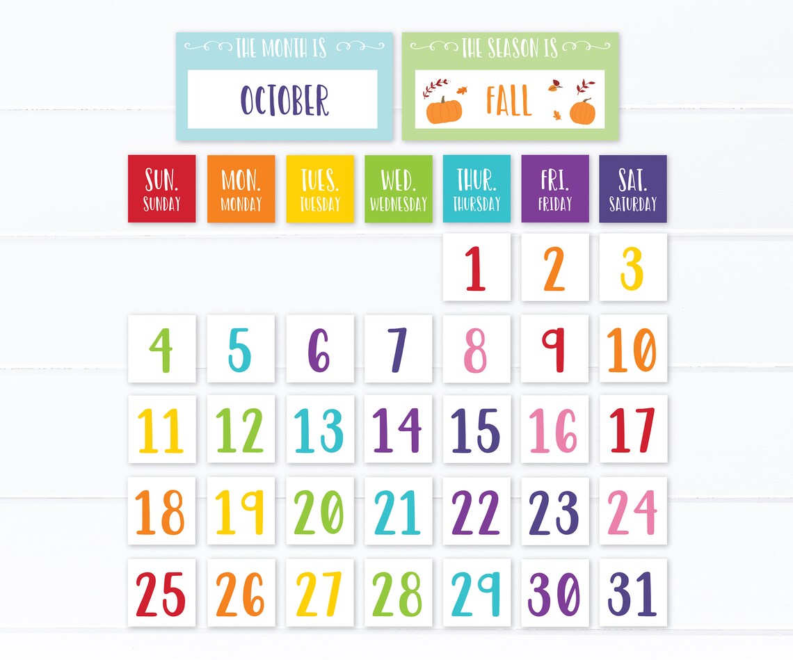 Morning Board Printable Bundle, Circle Time Activity, Weather, Calendar ...