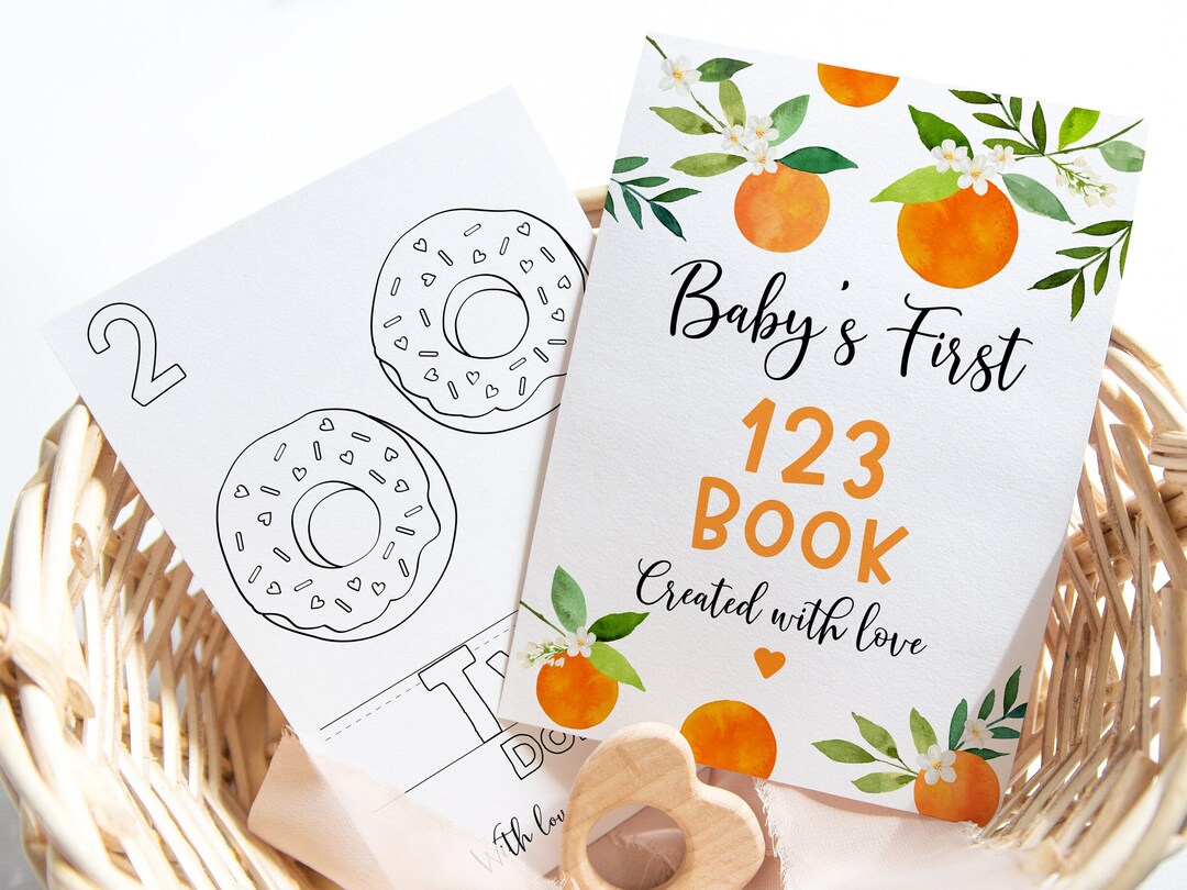 Baby's First 123 Book Baby Shower Coloring Pages Baby Shower Game ...