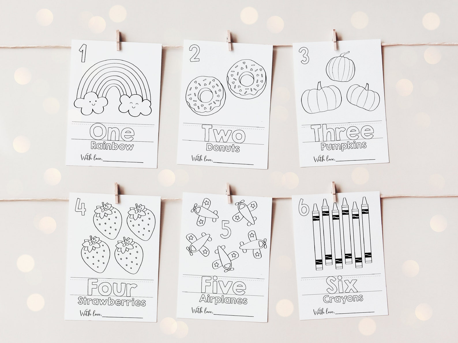 Baby's First 123 Book Baby Shower Coloring Pages Baby - Etsy