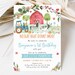 Editable Fall Farm Birthday Invitation Farm Animals Pumpkin Barnyard ...