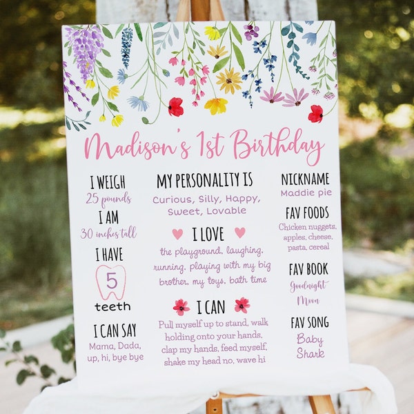 Wildflower First Birthday - Etsy