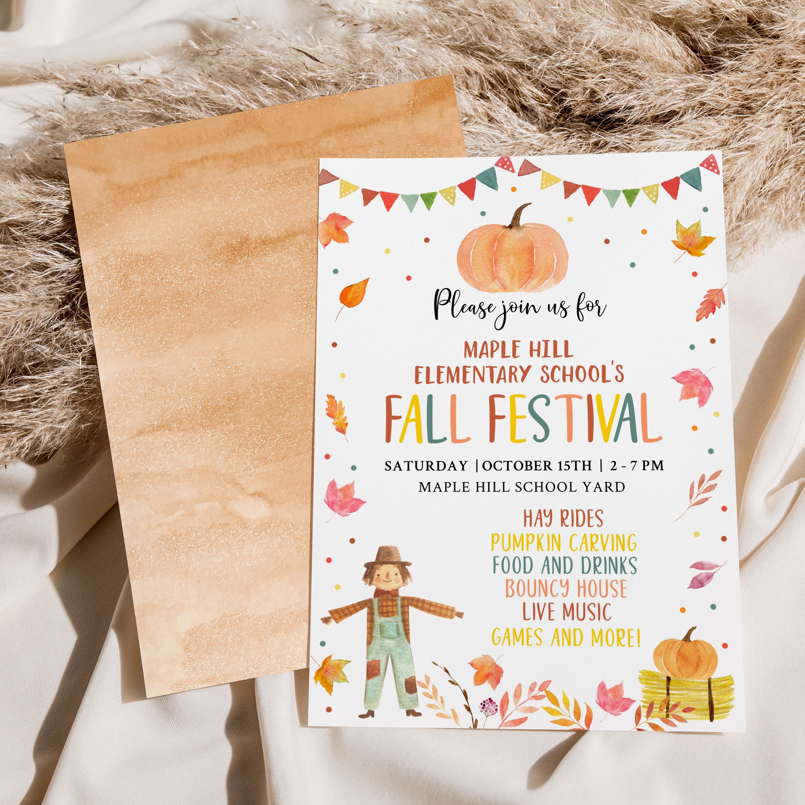 Fall Festival Invitation Template Free Festival Invitation Templates,