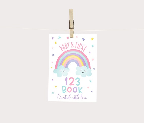 Paper & Party Supplies Baby's First 123 Book Baby Shower Coloring Pages ...