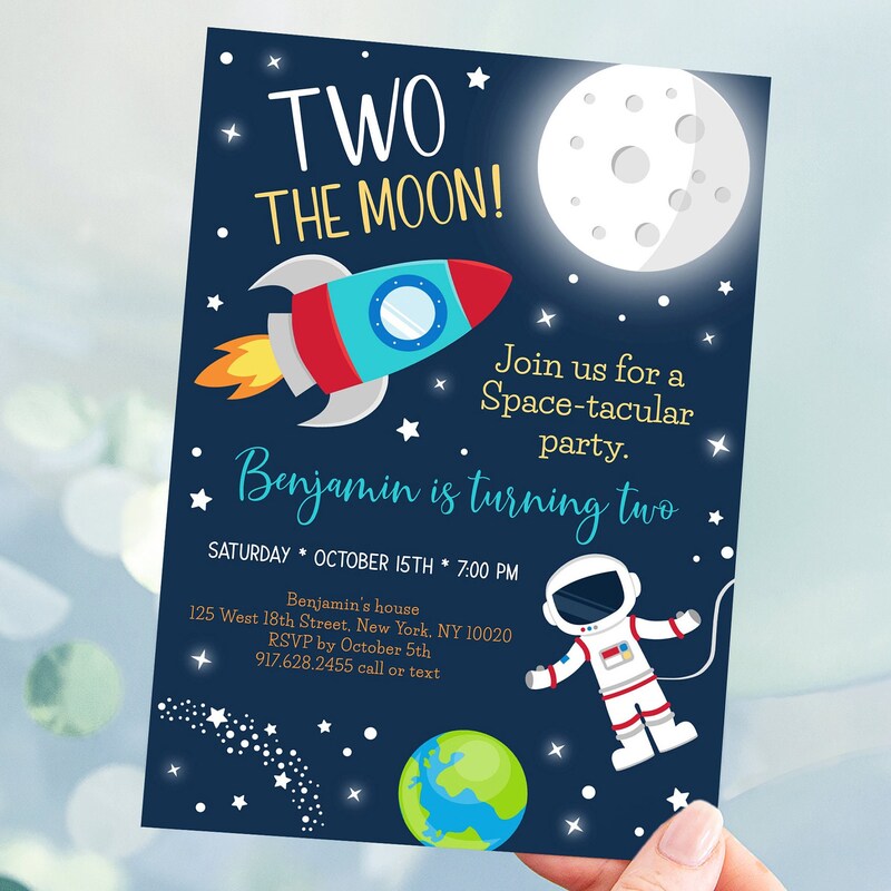 Solar System Invite - Etsy