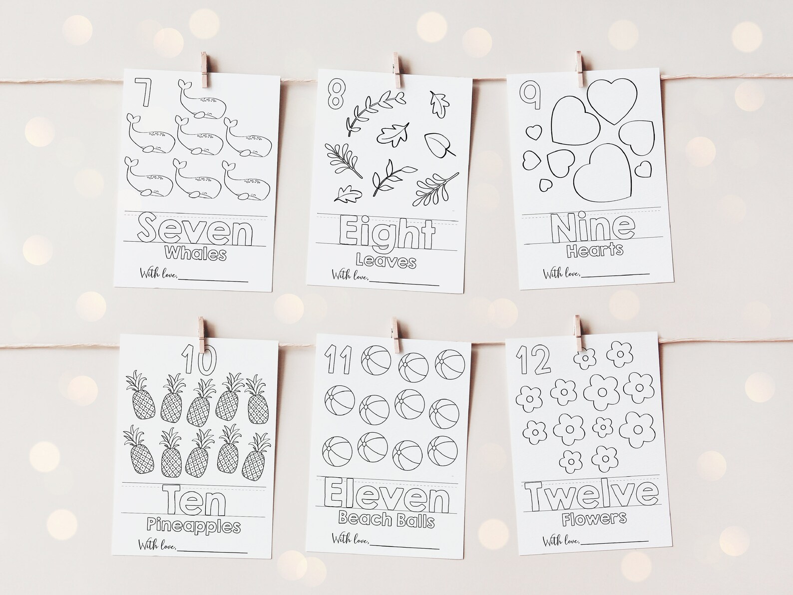 Baby's First 123 Book Baby Shower Coloring Pages Baby - Etsy