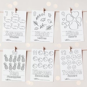 Baby's First 123 Book Baby Shower Coloring Pages Baby Shower Game Boho ...