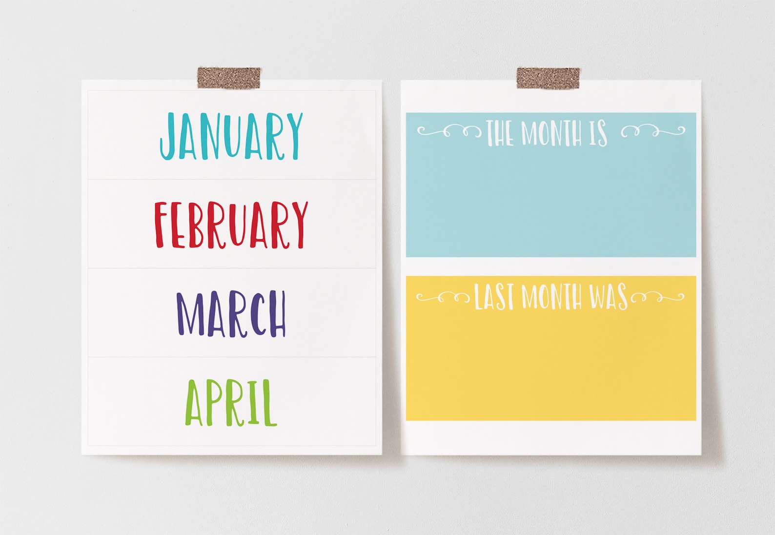 Morning Board Printable Bundle, Circle Time Activity, Weather, Calendar ...