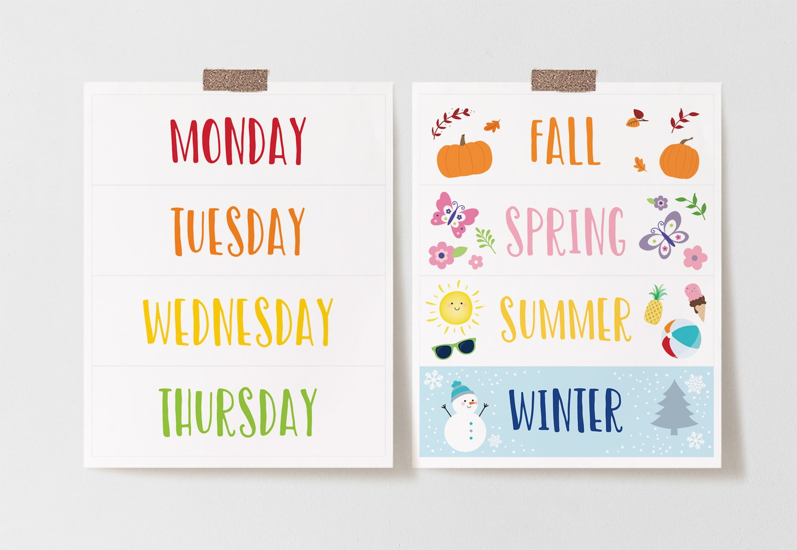Morning Board Printable Bundle Circle Time Activity Weather | Etsy