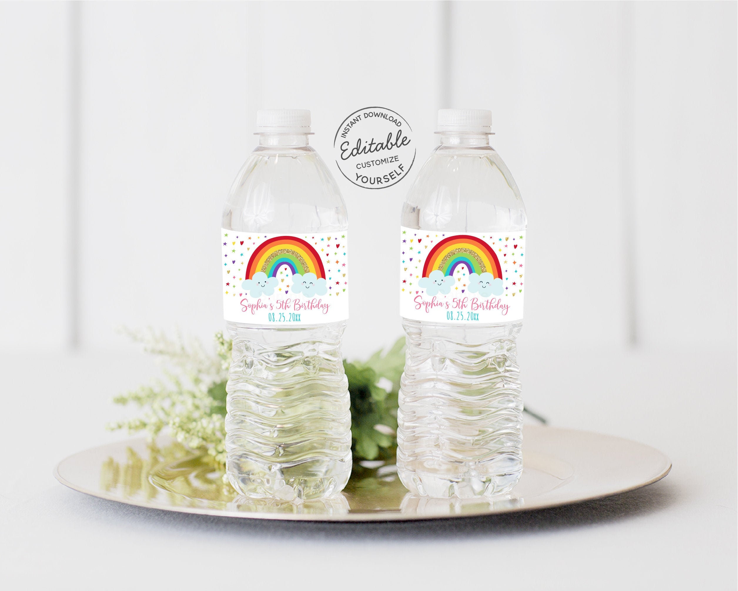 Printable Rainbow themed party Digital download RAI-1 INSTANT DOWNLOAD ...