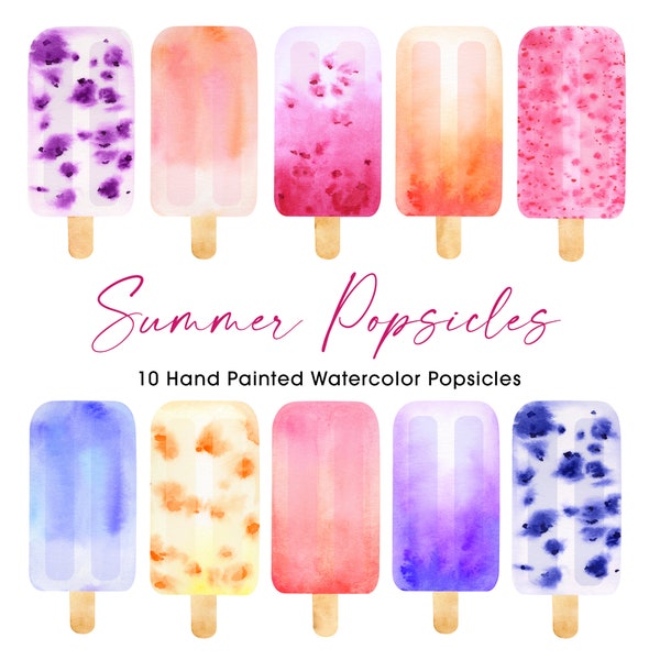 Popsicle Clipart - Etsy