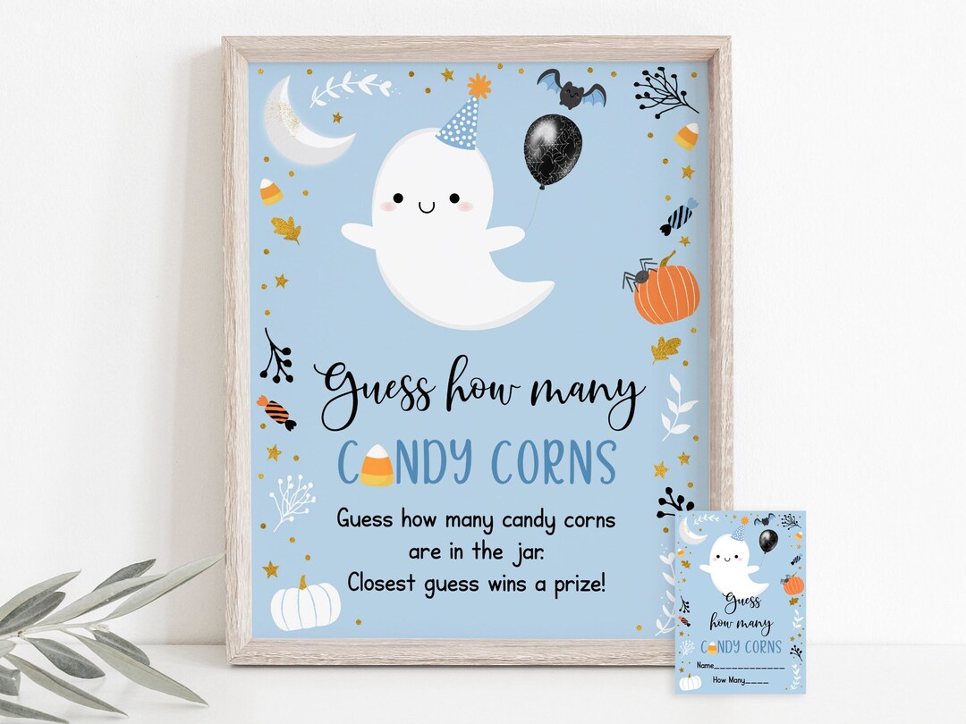 Guess How Many Candy Corns Game Guess How Many Game Halloween Birthday ...