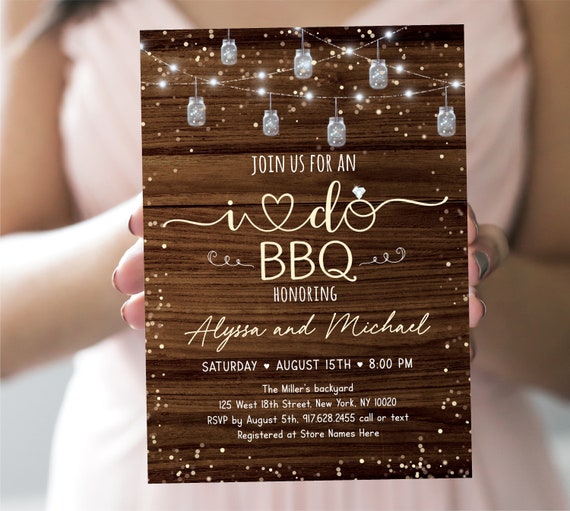 Bbq Wedding Invitation Ideas