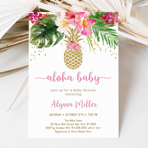 Aloha Invitation - Etsy