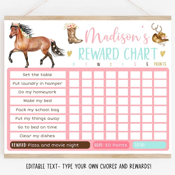 Teen Chore Chart - Etsy