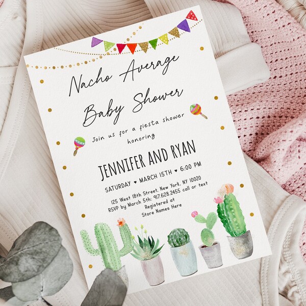Nacho Baby Shower Invitation - Etsy