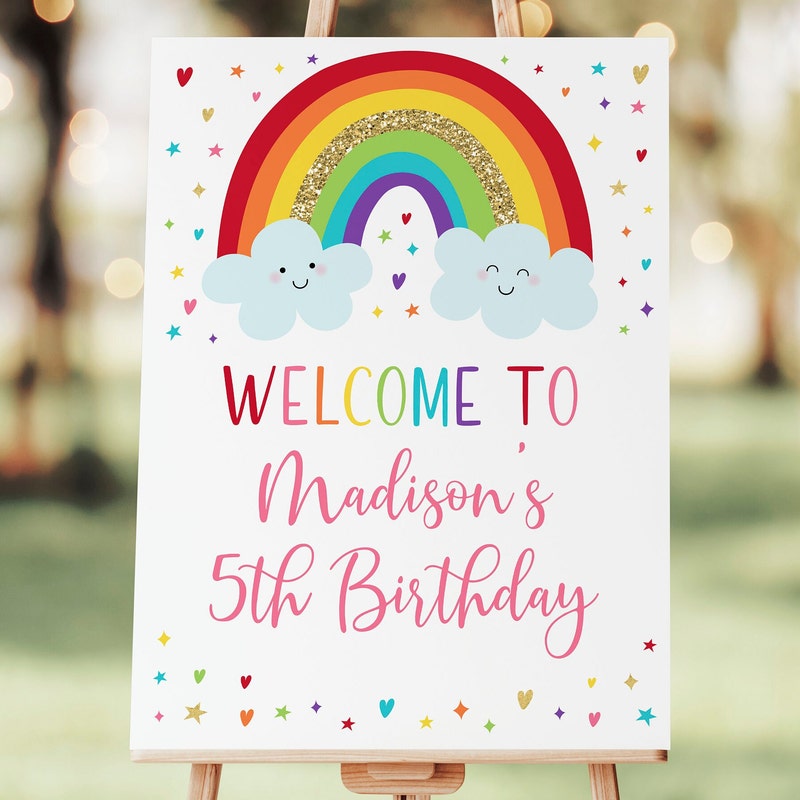 Rainbow Welcome - Etsy