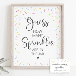 Baby Sprinkle Guess How Many Game Gender Neutral Coed Baby Sprinkle ...