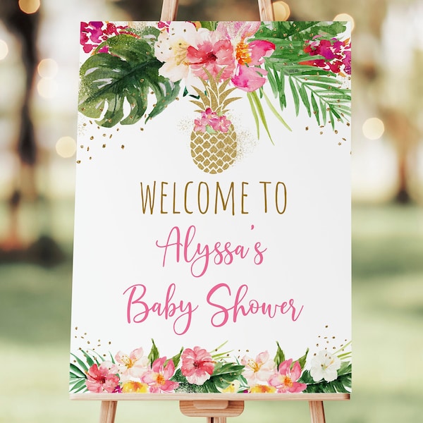 Pineapple Welcome Sign - Etsy