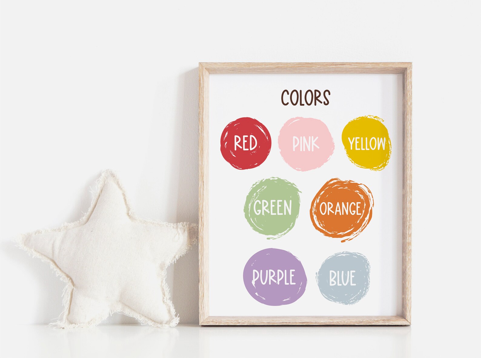 Set of 6 Rainbow Prints Neutral Rainbow Nursery Art Rainbow Wall Art ...