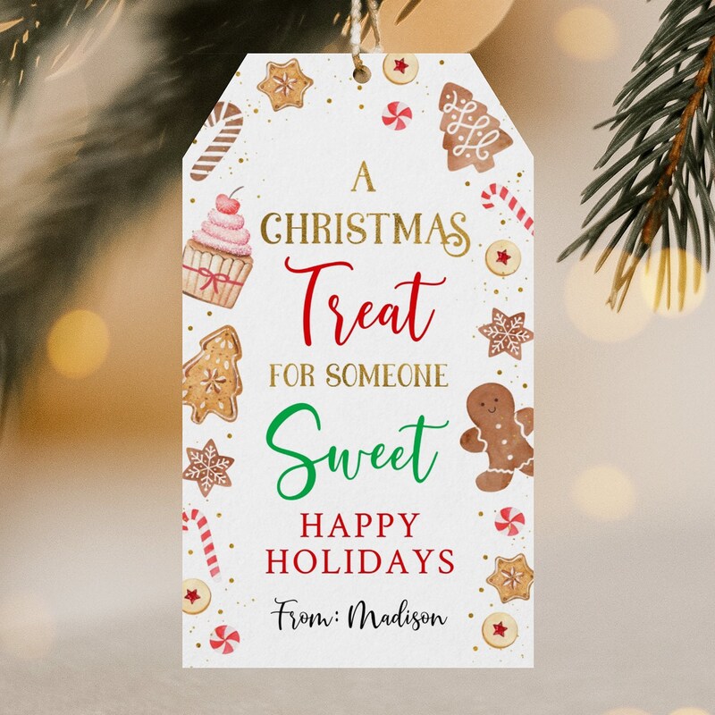 Christmas Treat Tags - Etsy