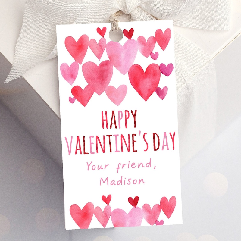 Valentines Heart Tag - Etsy