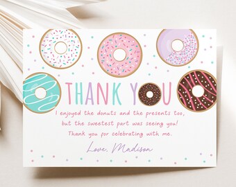 Printable Donut Thank You - Etsy