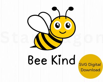 Bee Svg, Bee Kind Svg, Bees Svg, Bees Png, Flying Bee Svg, Cute Bee Svg ...
